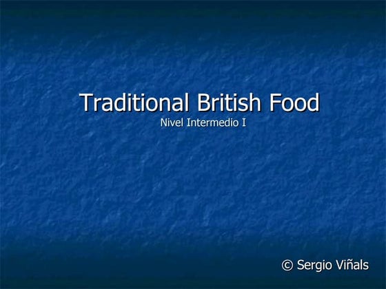 BRITISH FOOD | PPT