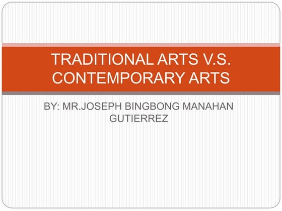 LOCAL MATERIALS USED IN CONTEMPORARY ARTS | PPT