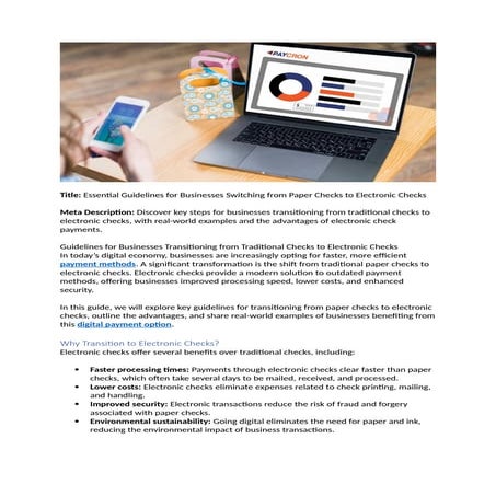 Traditional checks to electronic checks.docx | Free Download