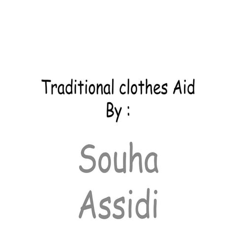 Traditional clothes aid | PPTX | Women\'s Clothing | Women\'s Fashion