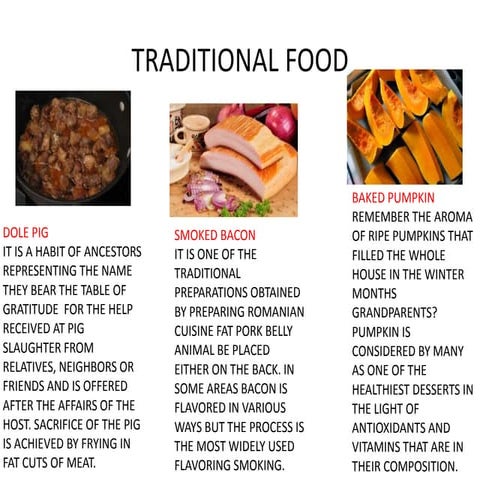 Traditional food | PPT