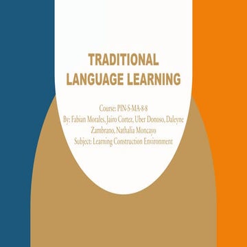Traditional_Language_Learning in Language | PDF