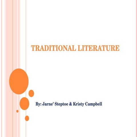 Traditional literature | PPT
