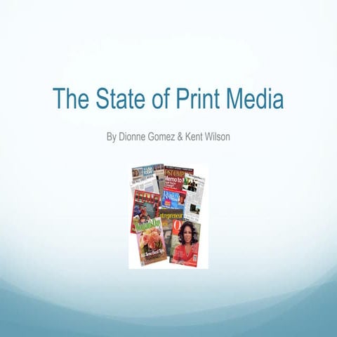 Current issues in print media | PDF