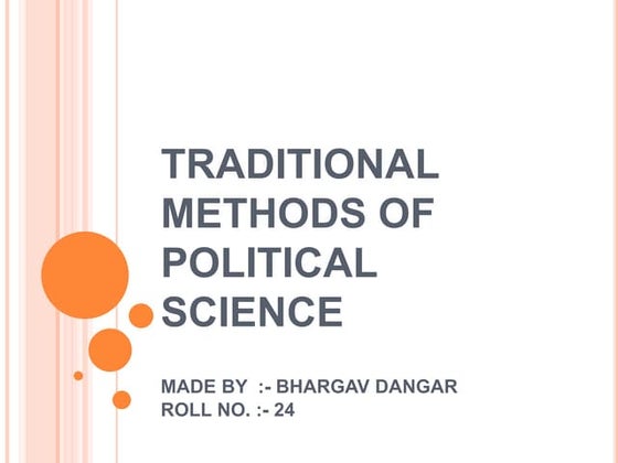 DISS - Approaches - Institutionalism | PPT