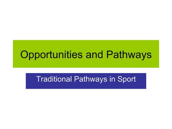 Contributions of sport | PPT