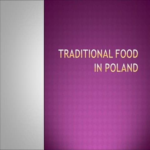 Traditional polish food | PPT