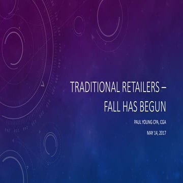 Traditional retailers – fall has begun | PPTX