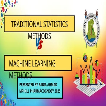 Traditional Statistics Methods Vs Machine Learning Methods.pptx