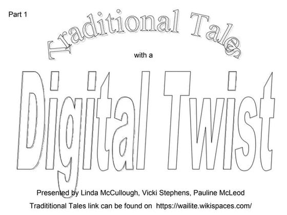 Traditional Tales Part 3 | PPT