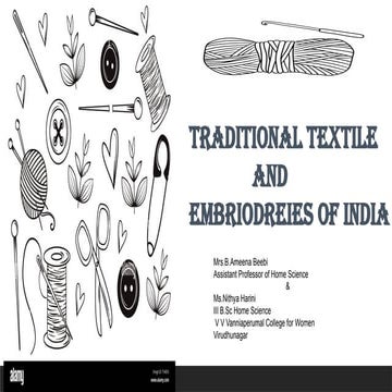 Traditional Textiles of India.-textilespptx | PPTX