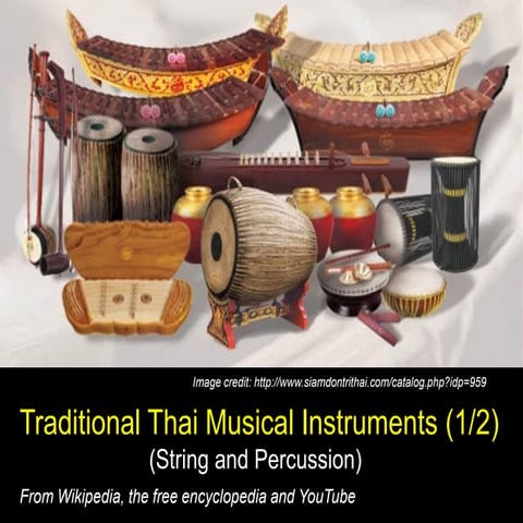 Traditional Thai Musical Instruments (1/ 2) | PDF