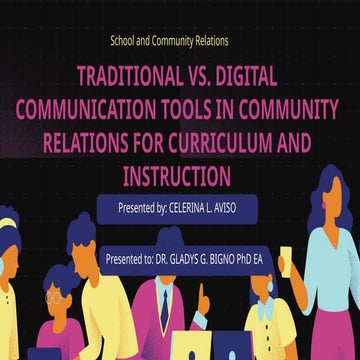 Traditional vs. Digital Communication Tools in Community Relations for ...