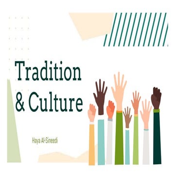 Tradition and Culture | PPTX