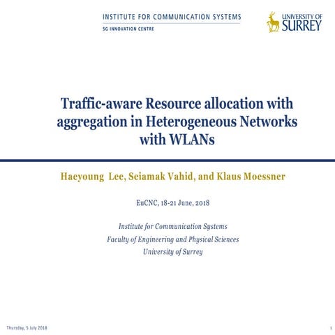 Traffic Aware Resource Allocation With Aggregation In Heterogeneous