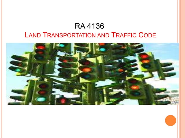 Traffic laws, rules and regulation | PPT