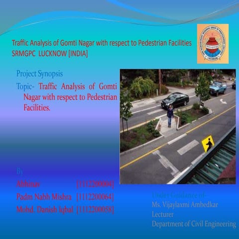 Traffic analysis and Road Widening | PPTX