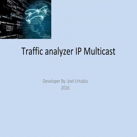 Traffic analyzer Ip multicast | PPT