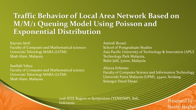 Traffic Behavior Of Local Area Network Based On Ppt