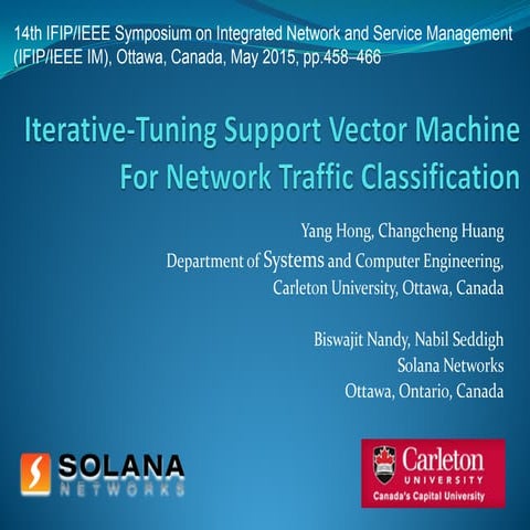 Traffic classification svm_im2015_10may2015 | PPT