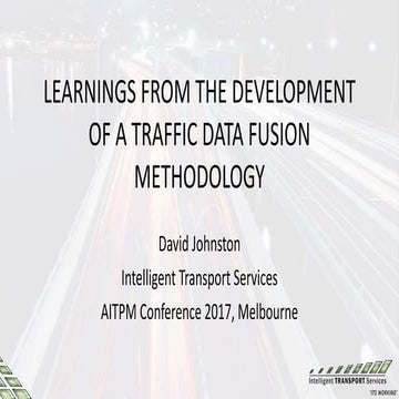 Traffic data fusion methodology | PPT