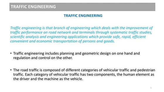 traffic characteristics | PPTX