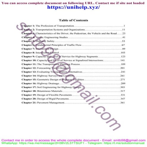 Solutions for Exercises in Traffic & Highway Engineering (4th Edition ...