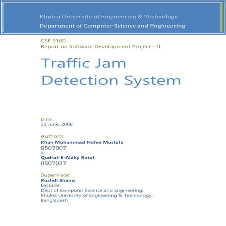 Traffic Light Detection for Red Light Violation System