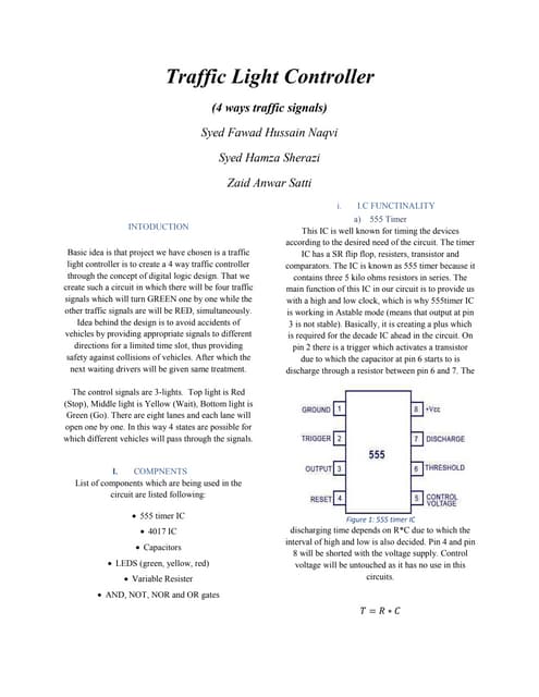 Traffic signal design study | PPTX