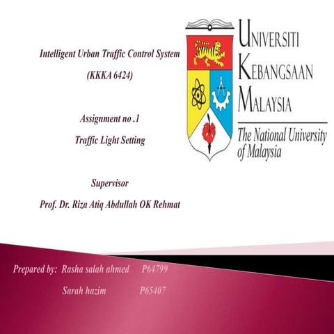 Traffic light setting | PPTX