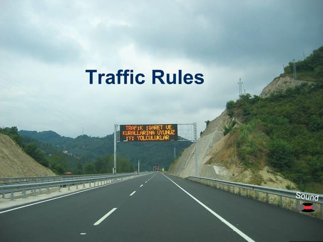 Traffic rules and regulation | PPTX