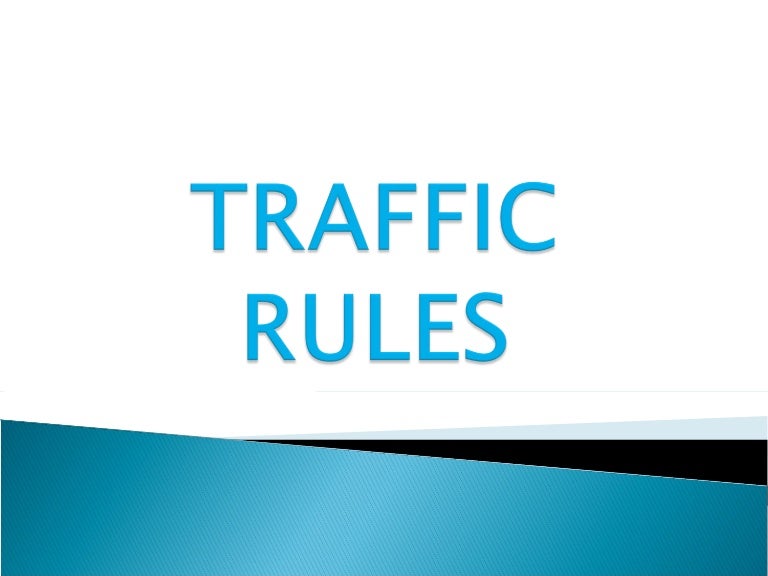 Traffic Rules traffic-rules