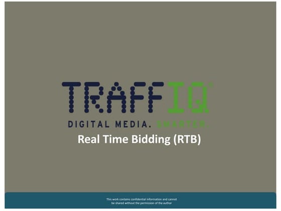 Real Time Bidding : the new digital advertising | PDF