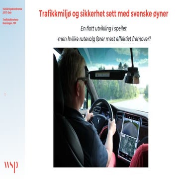 Johan Granlund, WSP Global, Veisikringskonferansen 2017 | PPTX