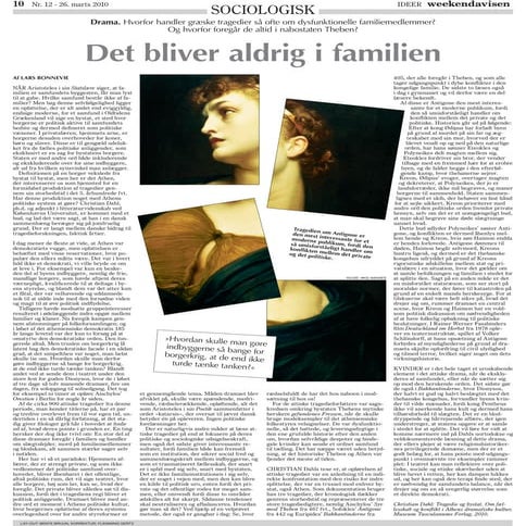 Tragedie Og Bystat Weekendavisen (2) | PDF