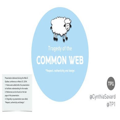 Tragedy of the common web | PPT