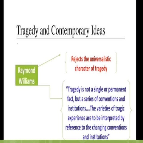 Tragedy and Contemporary Ideas.pptx slides | PPTX