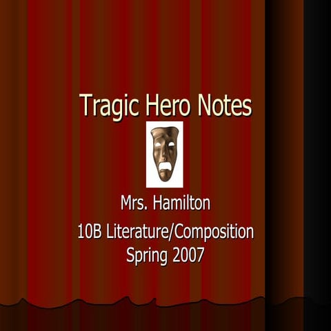 Tragic Hero Notes | PPT