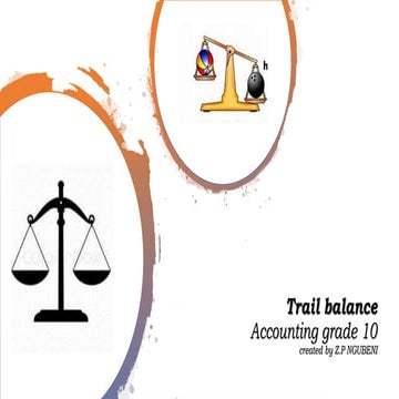 Trail balance grade 10 ppt | PPTX