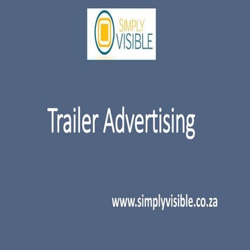 Trailer advertising | PPTX