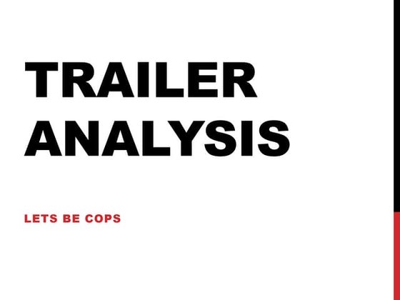 Analysis of a teaser and theatrical trailer | PPT