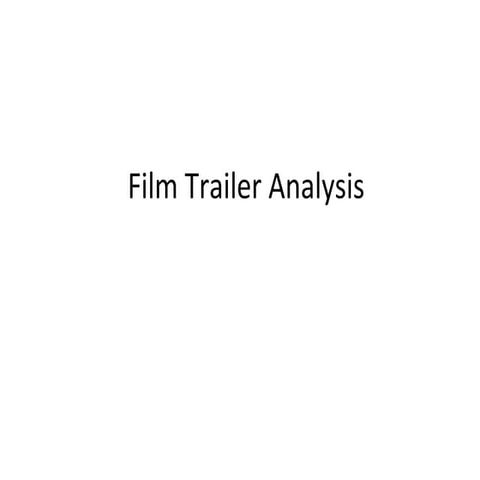 Trailer analysis | PPTX