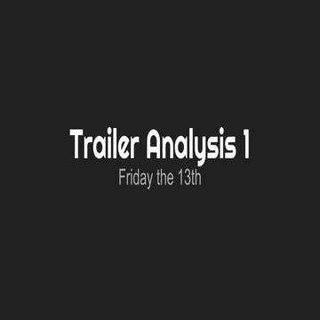 Trailer analysis | PPTX