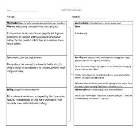 The Interview Teaser Trailer Analysis | DOCX