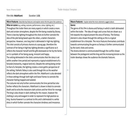 Trailer analysis | DOCX