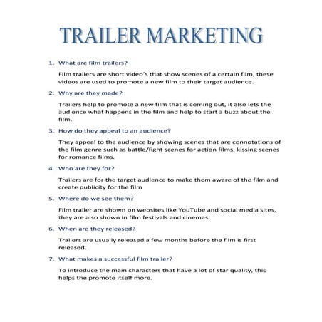 Trailer research | DOC