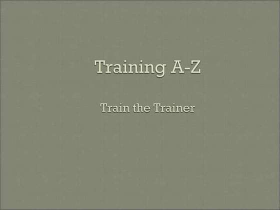Train The Trainer Workbook Docx Adult Education Education