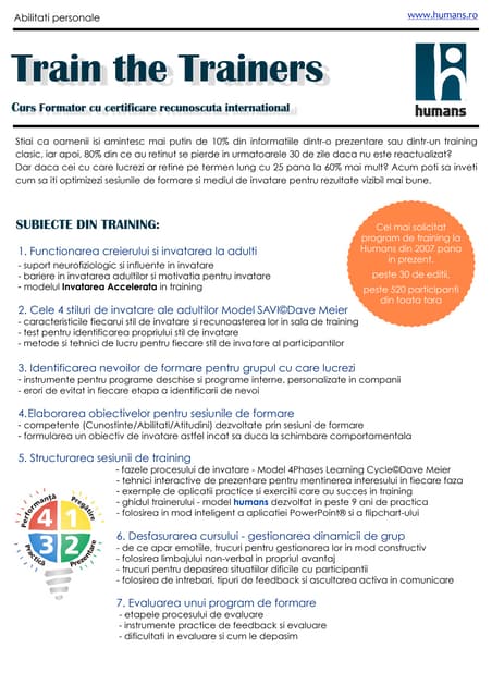 Generalist Resurse Umane @humans | PDF