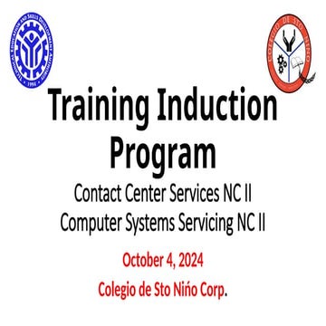 contact CENTER SERVICES Trainees Induction Program.pptx