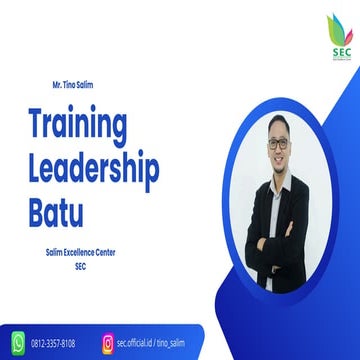 TRAINING LEADERSHIP BATU WA 0811 3631 414 | PDF